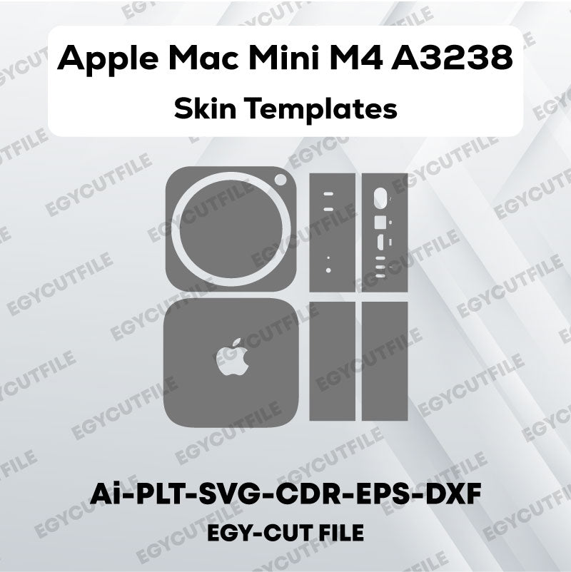 Apple Mac mini M4 A3238 Vector Skin Cut Files – EGY CUTFILE