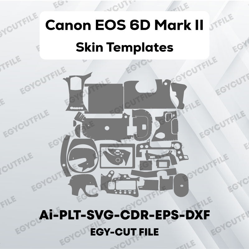 Canon EOS 6D Mark II Vector Skin Cut Files – EGY CUTFILE