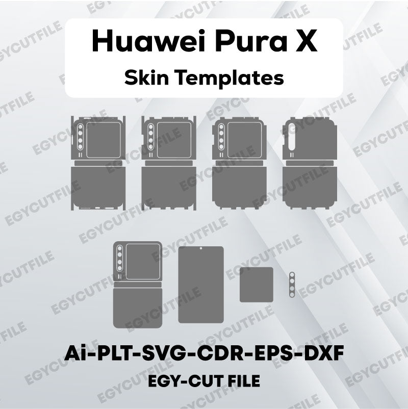 Huawei Pura X Vector Skin Cut Files – EGY CUTFILE
