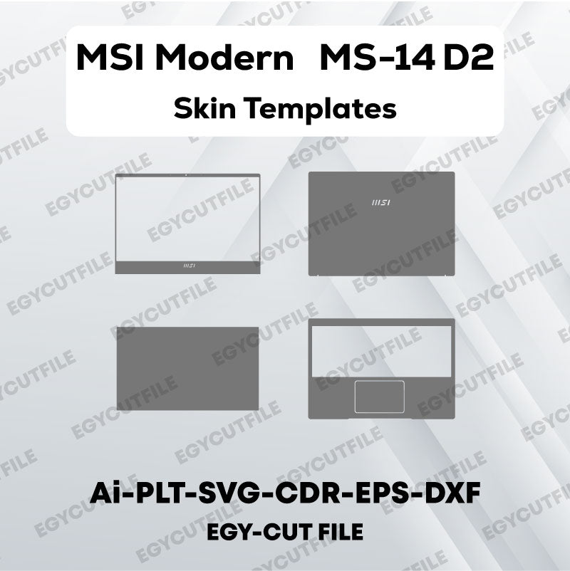 MSI Modern MS-14D2 Vector Skin Cut Files – EGY CUTFILE