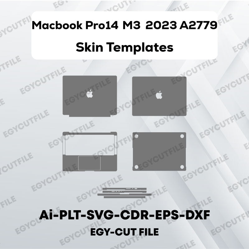 Macbook Pro M3 14 2023 A2779 Vector Skin Cut Files – EGY CUTFILE