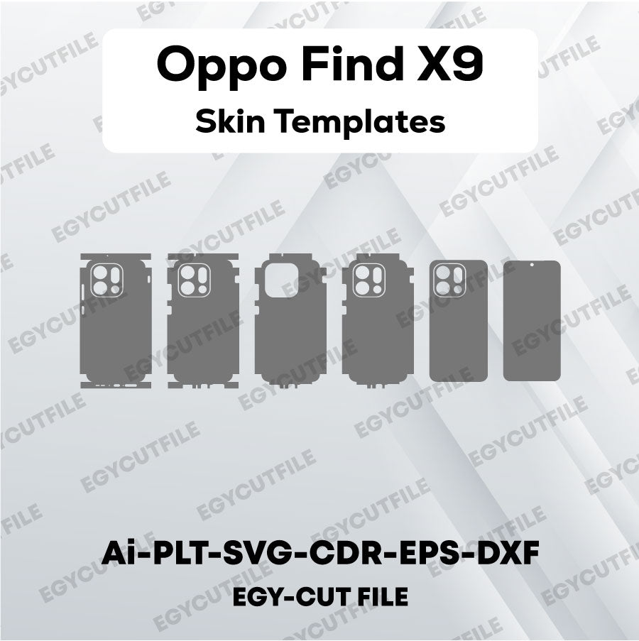 Oppo Find X9 Vector Skin Cut Files – EGY CUTFILE