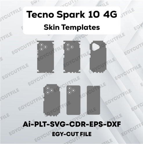Tecno Spark 10 4G Vector Skin Cut Files – EGY CUTFILE