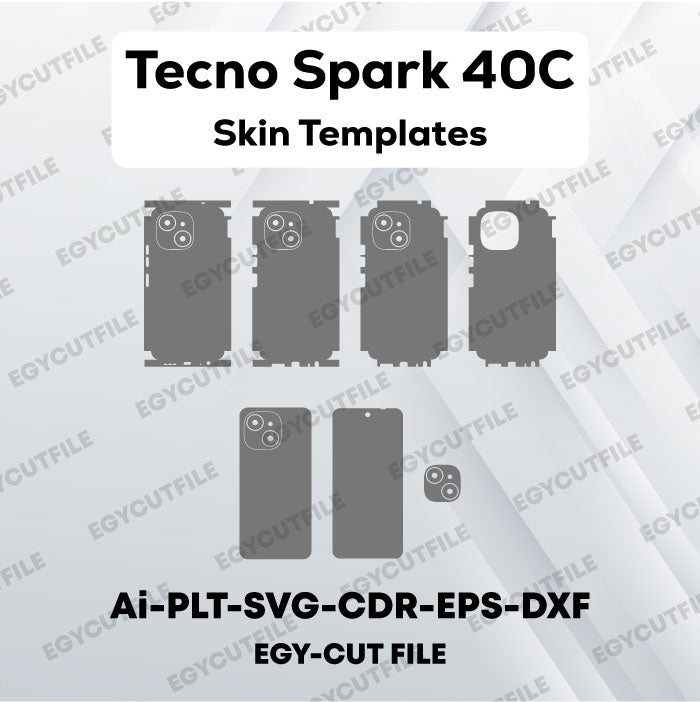 Tecno Spark 40C Vector Skin Cut Files – EGY CUTFILE