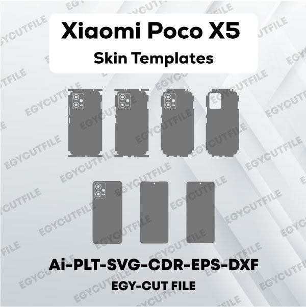 Xiaomi Poco X5 Vector Skin Cut Files – EGY CUTFILE