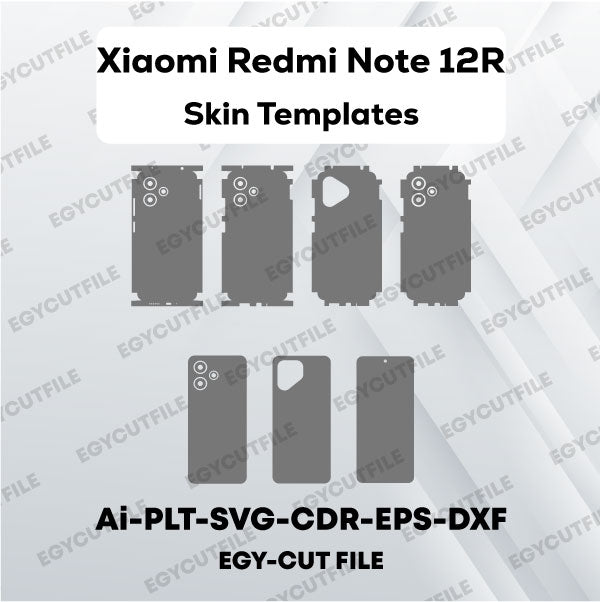 Xiaomi Redmi Note 12R Vector Skin Cut Files – EGY CUTFILE