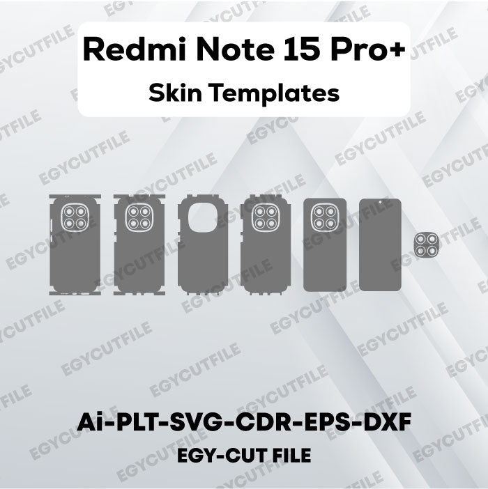 Xiaomi Redmi Note 15 Pro+ Vector Skin Cut Files – EGY CUTFILE