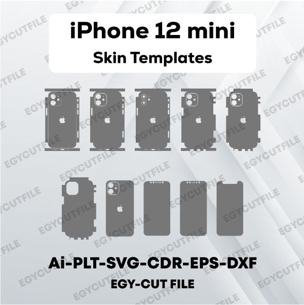 iPhone 12 mini Vector Skin Cut Files – EGY CUTFILE