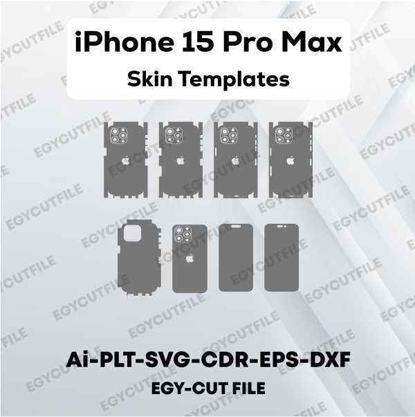iPhone 15 Pro Max Vector Skin Cut Files – EGY CUTFILE